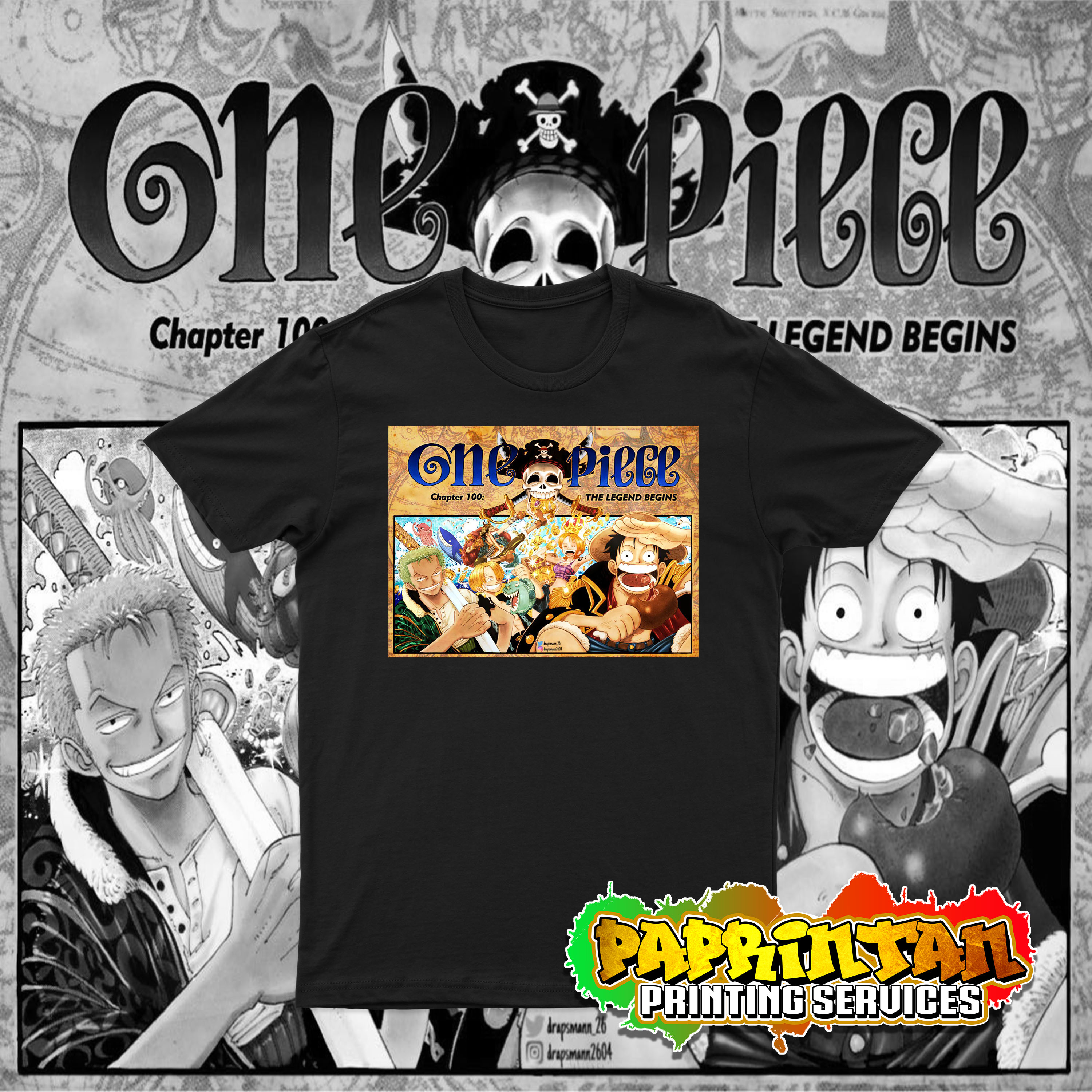 ONE PIECE CHAPTER 100 COVER TSHIRT | Lazada PH
