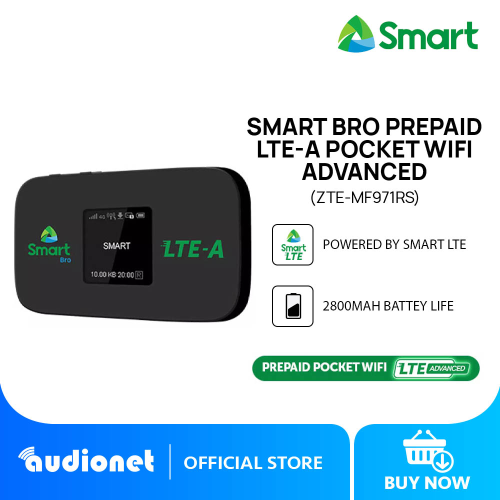 SMART Bro Prepaid LTE-A Pocket WiFi Advanced (ZTE-MF971RS) | Lazada PH