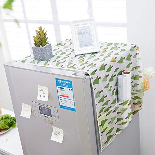Fridge Dustproof Cover Refrigerator Top Cover with Kitchenware ...