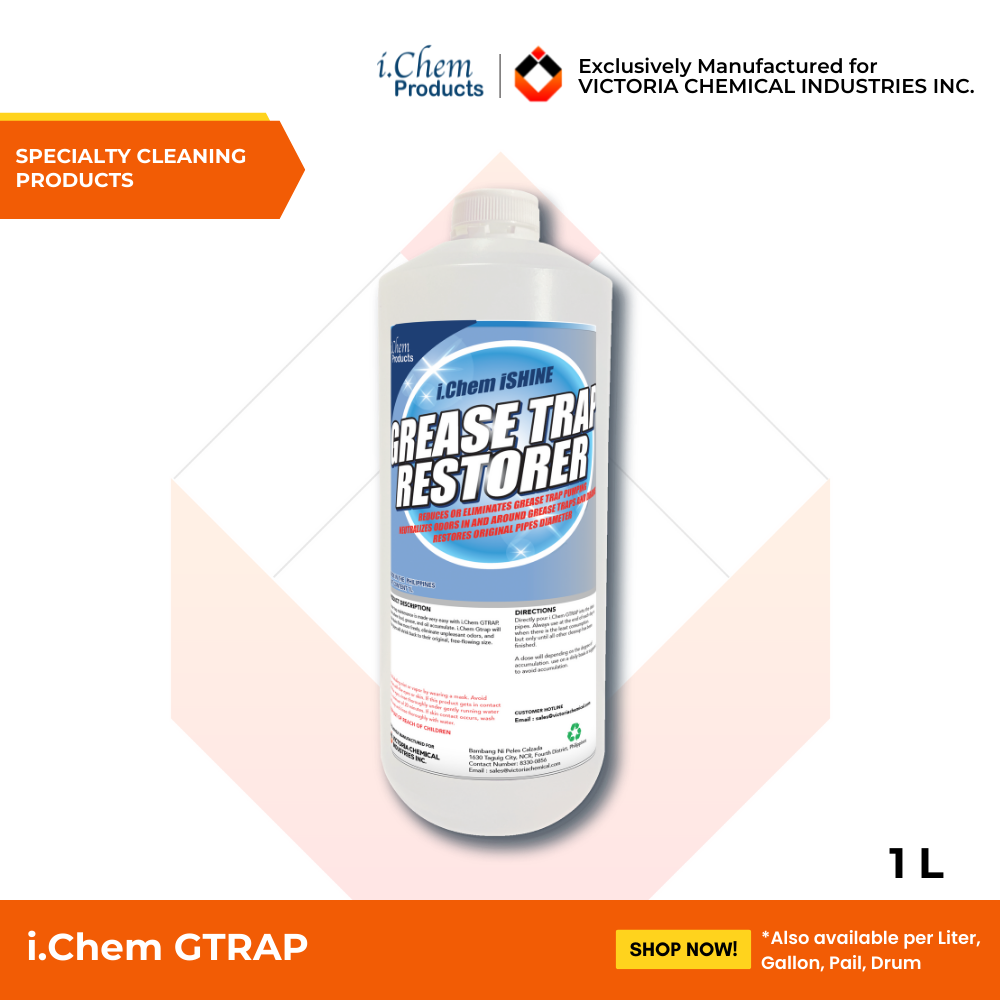 GREASE TRAP RESTORER 1 LITER (GREASE TRAP CLEANER, DISSOLVES GREASE ...