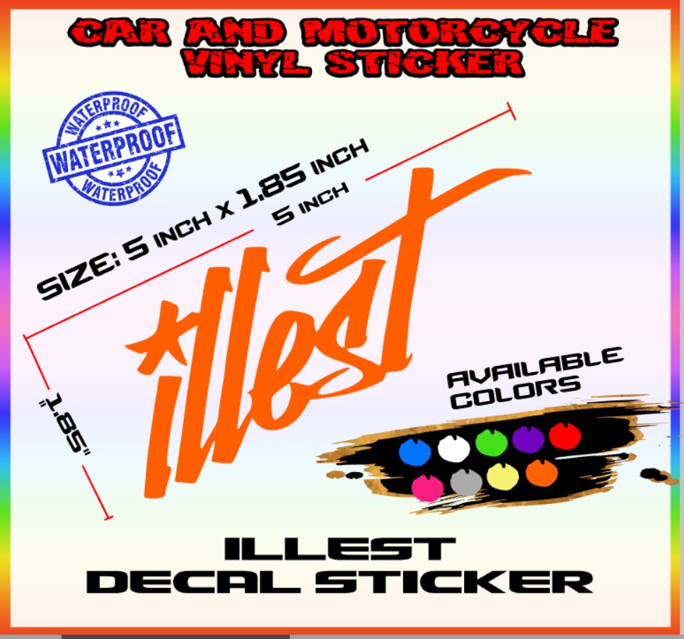 Red Illest Sticker