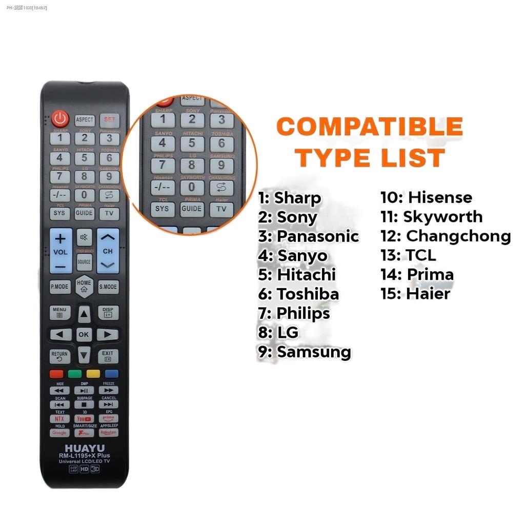 COD OSQ RM-L1195 X PLUS Suitable for LED / LCD TV Smart Television Universal Remote Control ...