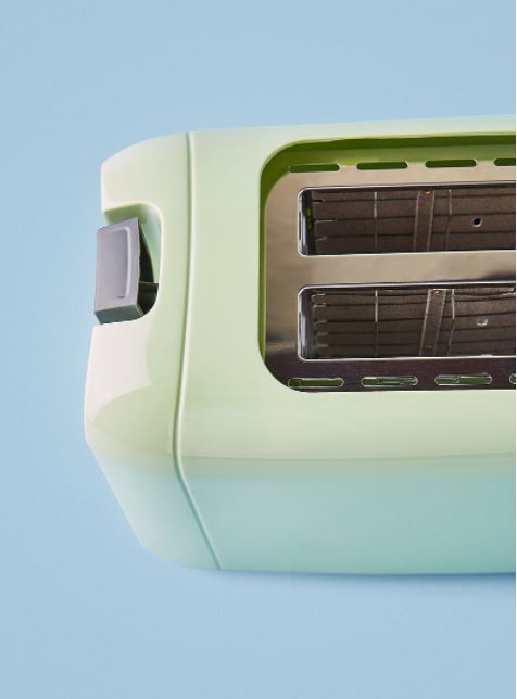 Noon East 2-Slice Bread Toaster 700W TA01105 (Light Green, Black ...