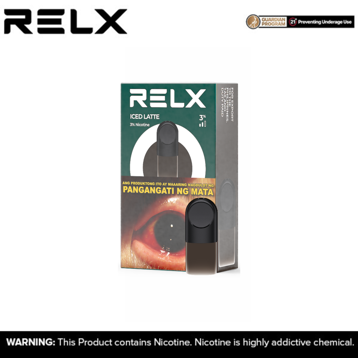 RELX Pod ICED LATTE For INFINITY DEVICE AND ESSENTIAL DEVICE (Vape Juice) | Lazada PH