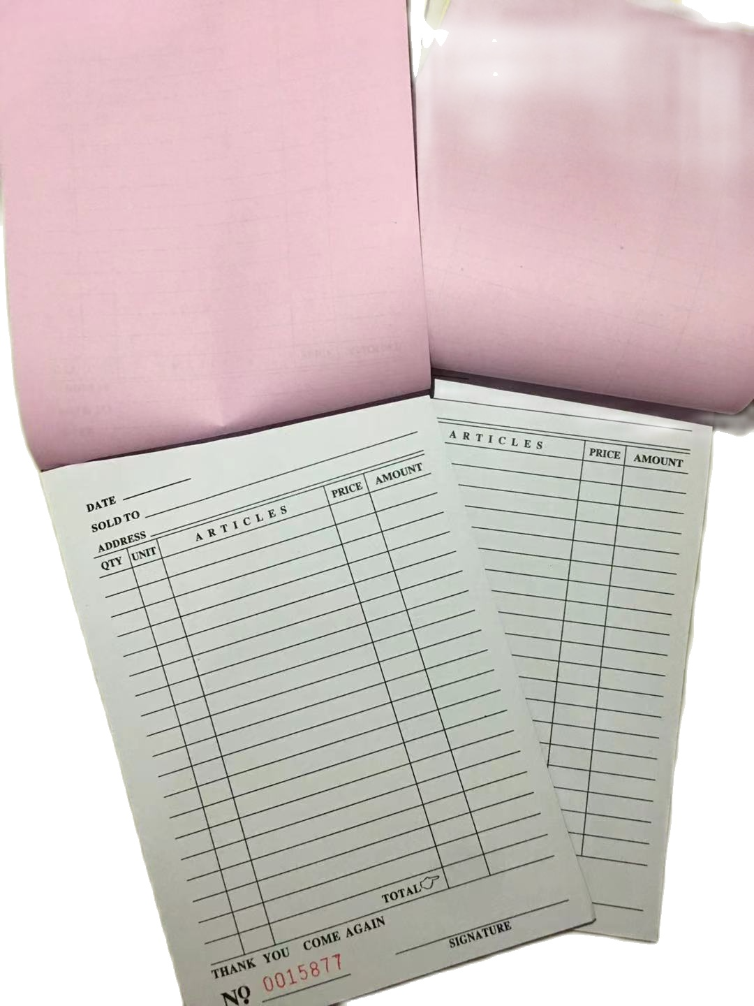 Receipt Resibo Carbon Less Duplicating And Triplicate Paper Big Size 132mmx192mm 10 Ped Of Set