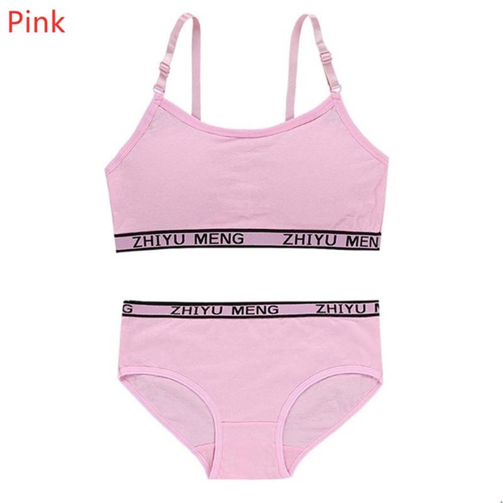 PYA94 Comfrotable Puberty School girl Brassiere Panties Sets Young Girl ...