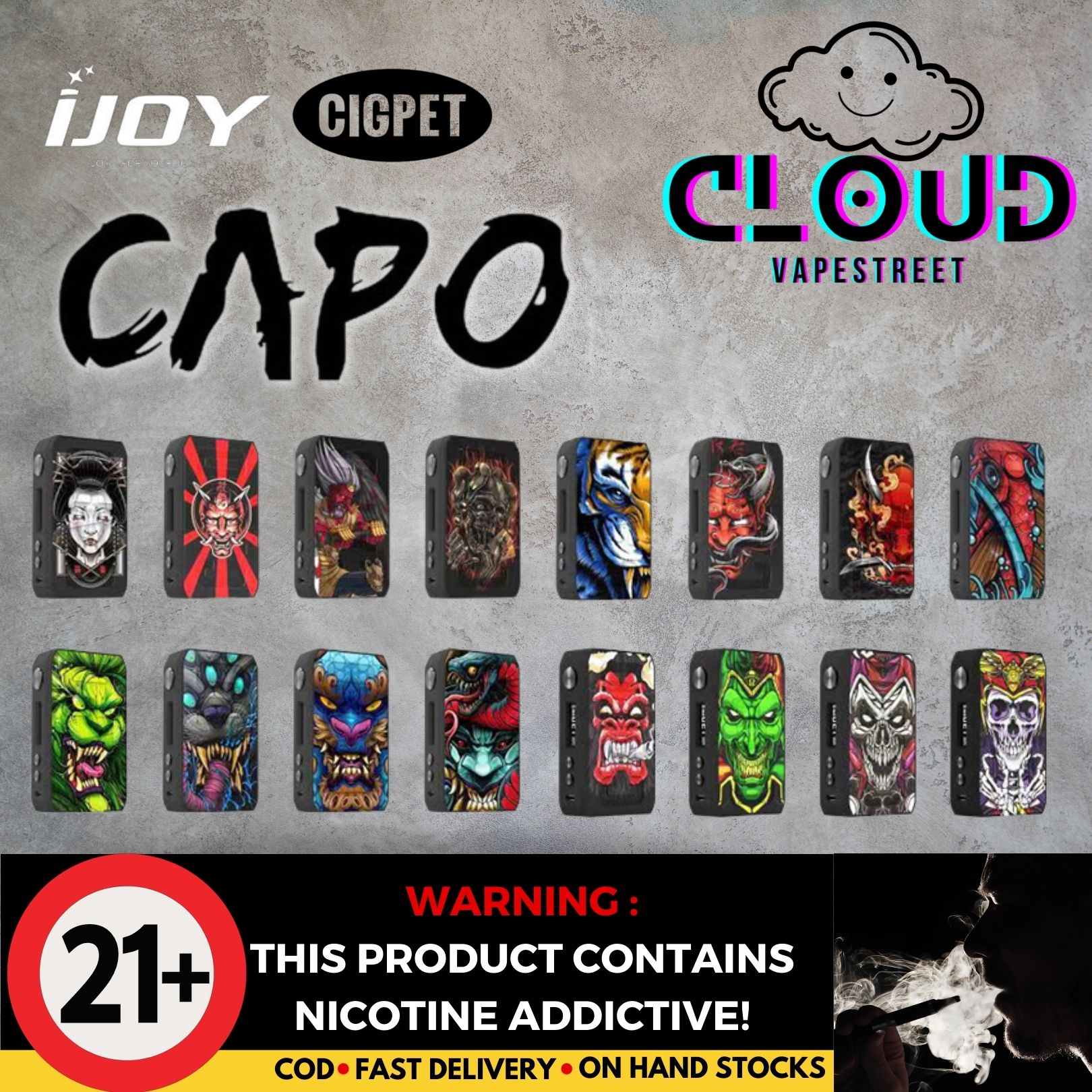Ijoy Cigpet Box Mod 126W | Ijoy Cigpet Capo Vape | Ijoy Cigpet Capo Mod ...