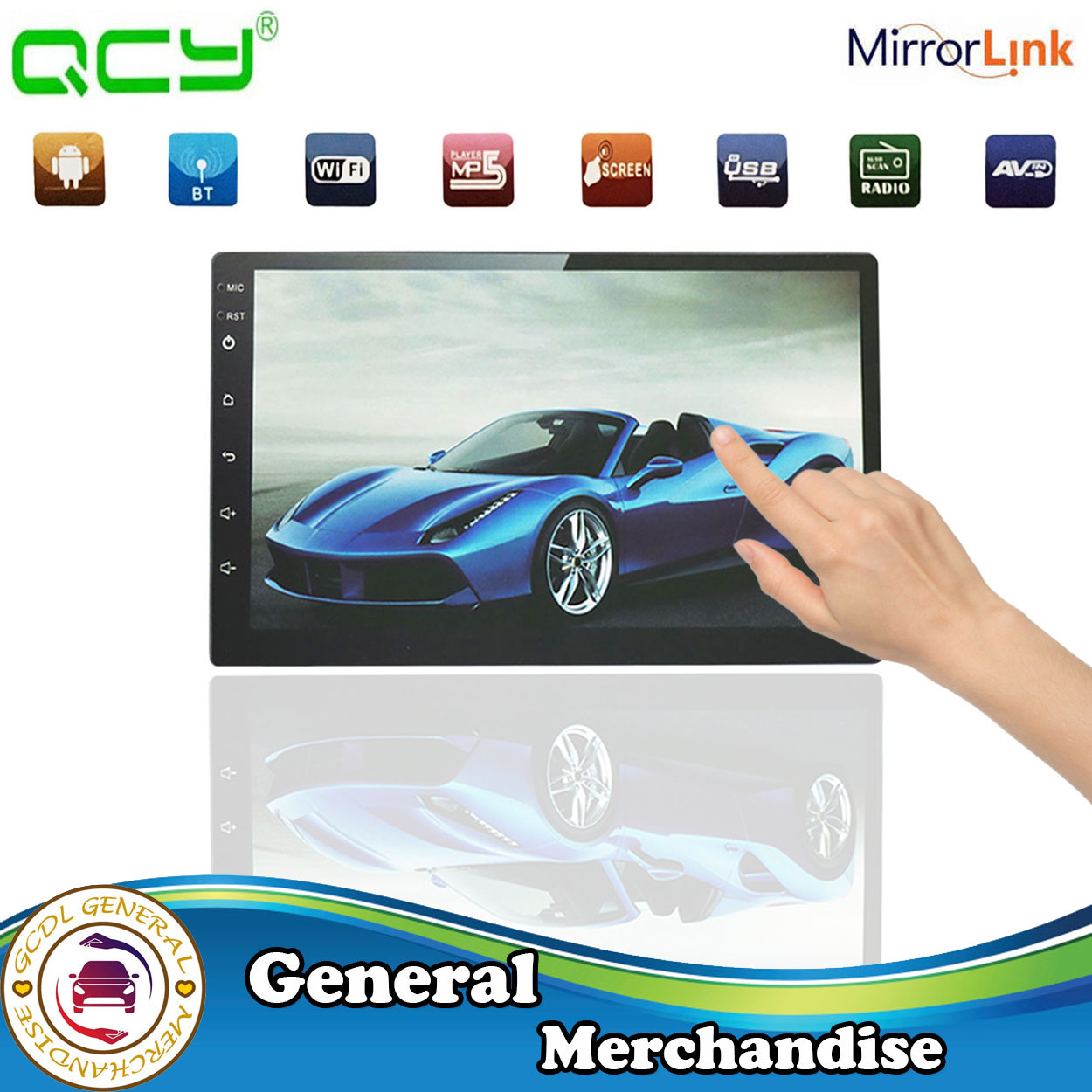 QCY 10inch head unit TS10 4+32g high definition vehicle multimedia ...