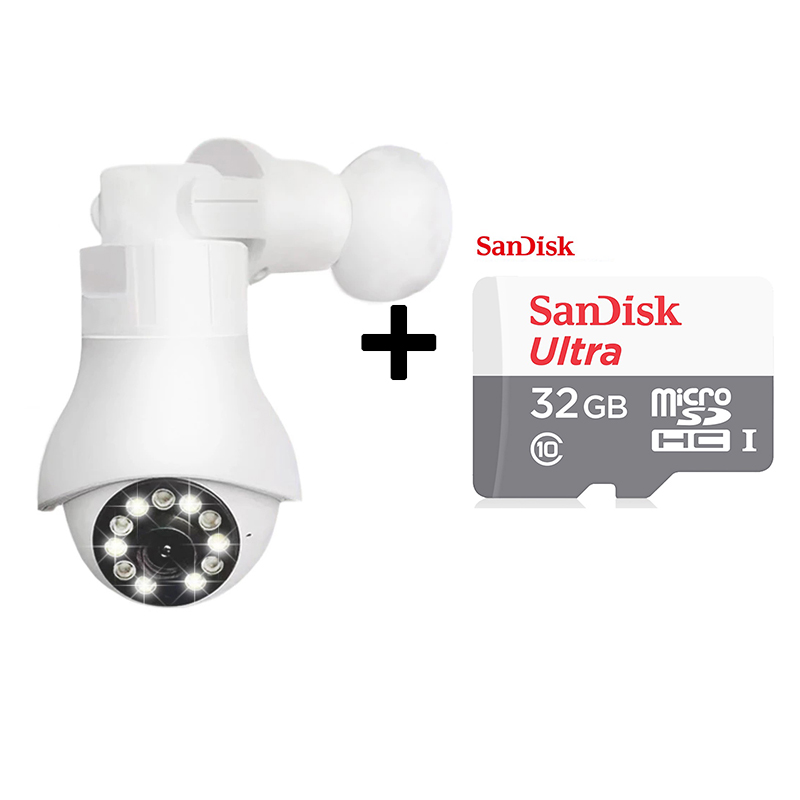 V380 PRO E28 Bulb CCTV Wireless V380 Outdoor Humanoid Auto Tracking 360 ...