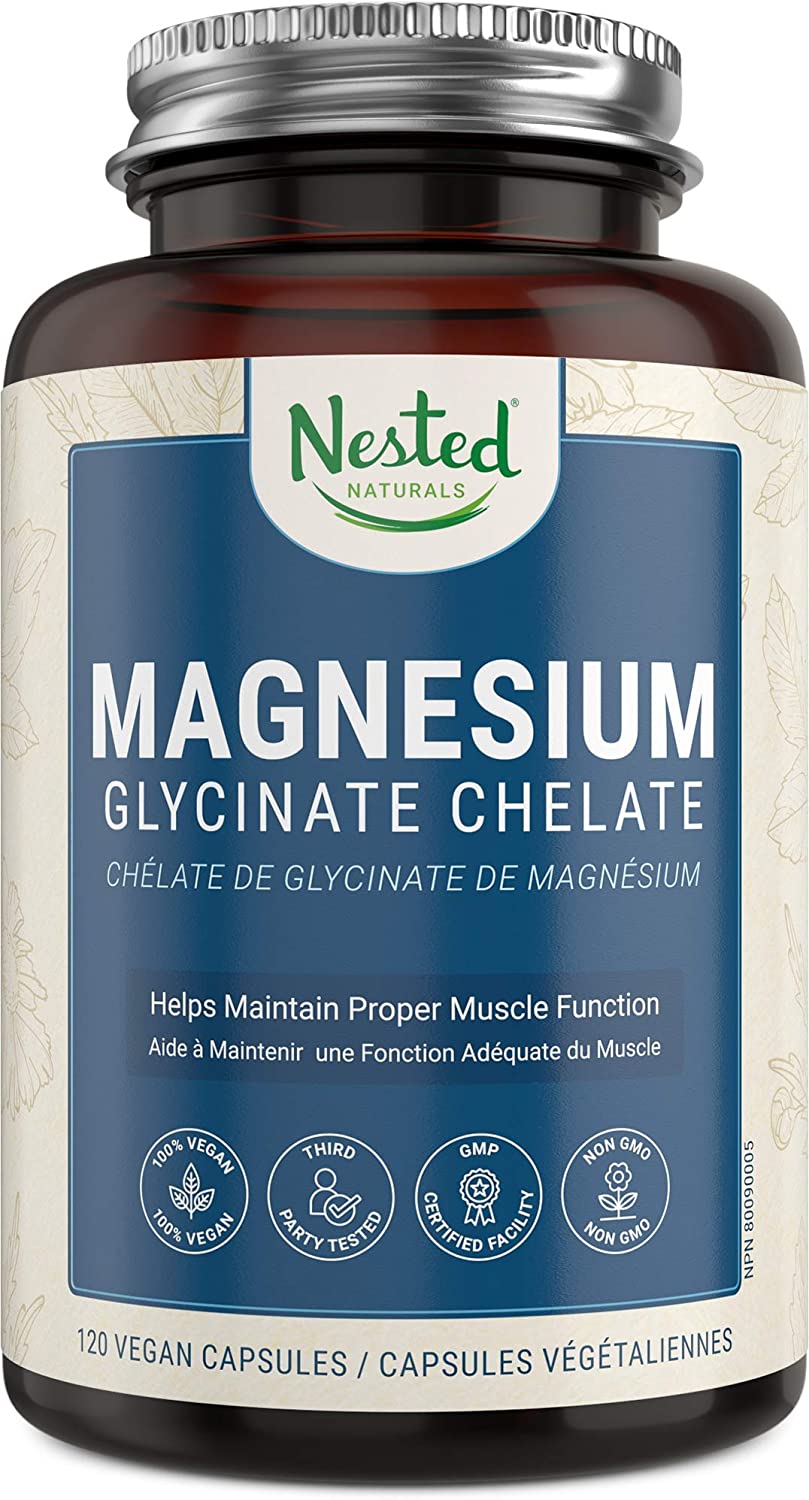 Nested Naturals Magnesium | Glycinate Chelate | 150miligrams ...