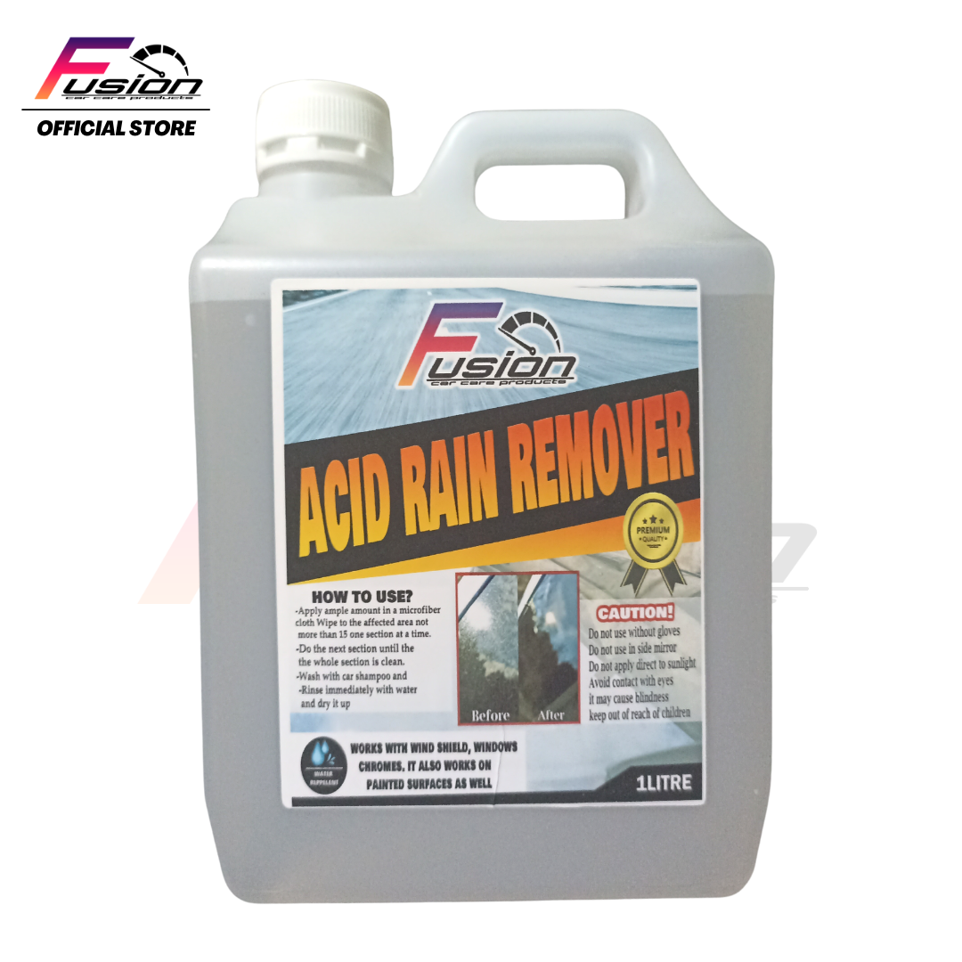 😍Fusion Acid rain remover/Water marks remover 1Liter 😍water marks for ...