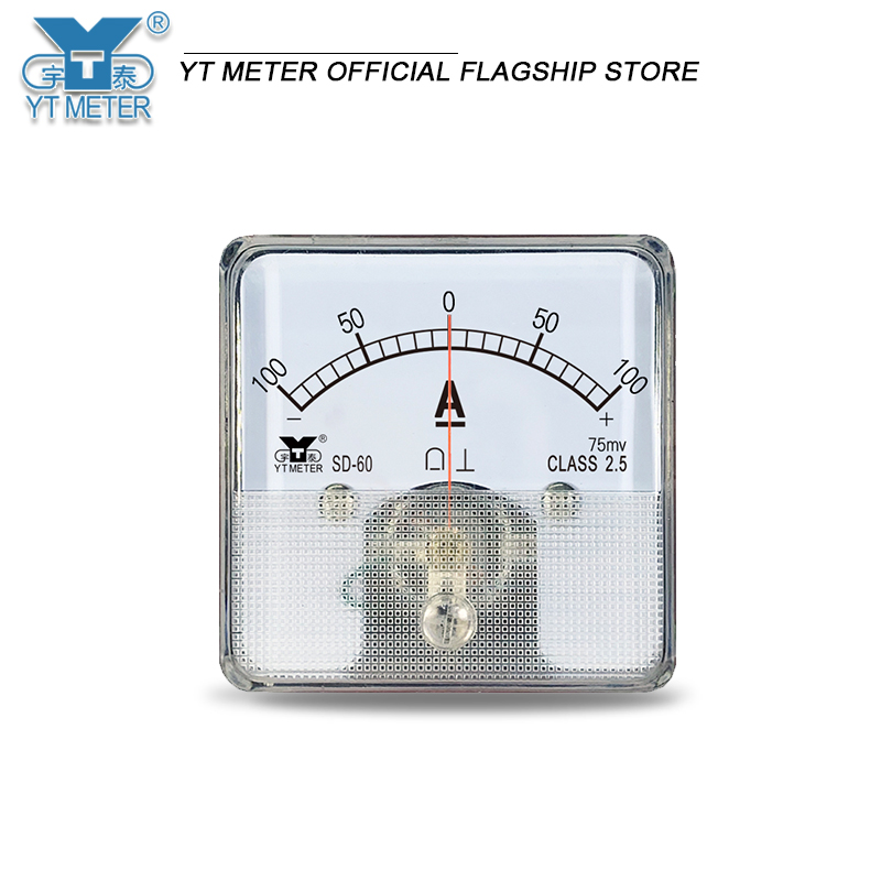 SD60 DC positive and negative ammeter 75mV bidirectional ± 10A 20A 30A ...