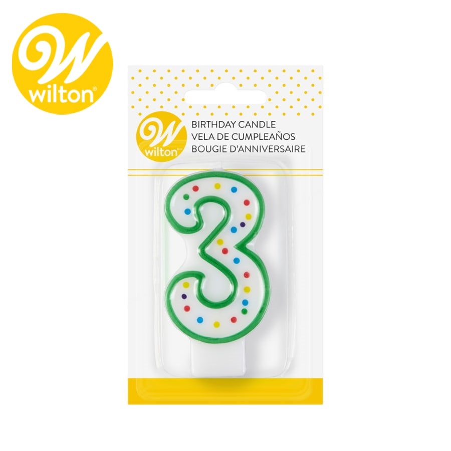 Wilton Green Number 3 Birthday Candle | Lazada PH