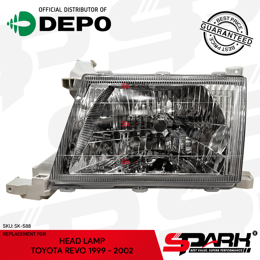 Head Light Headlight Head Lamp Toyota Revo 1999 - 2002 Genuine DEPO ...