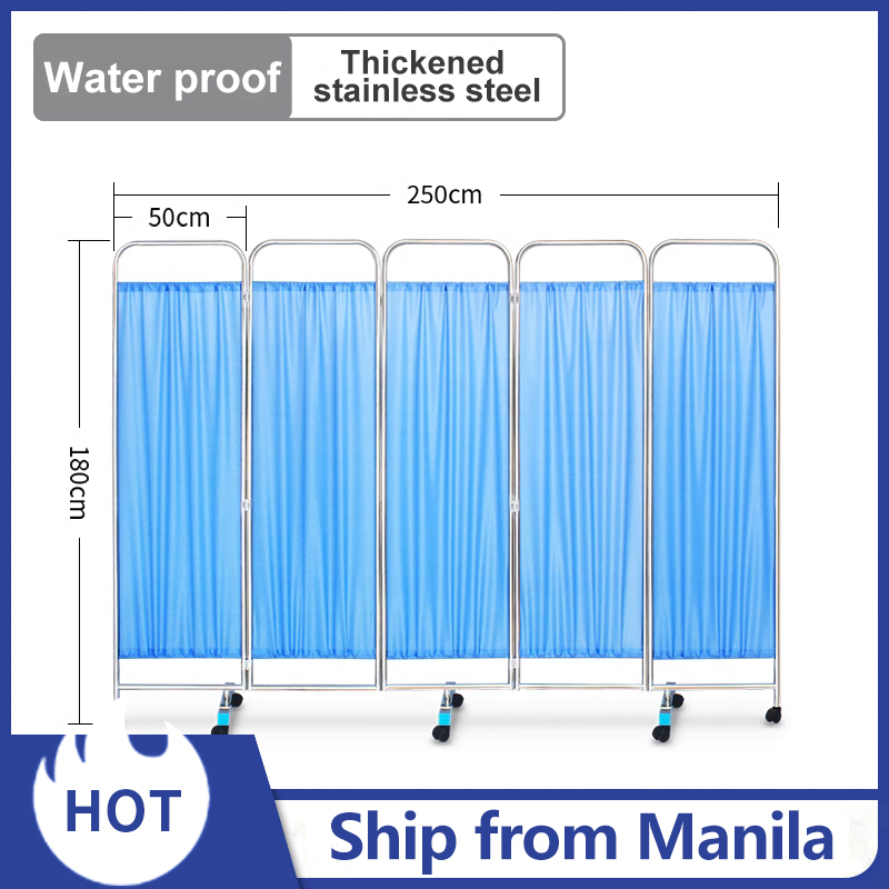 Medical screen hospital medical iron fabric partition folding screen ...