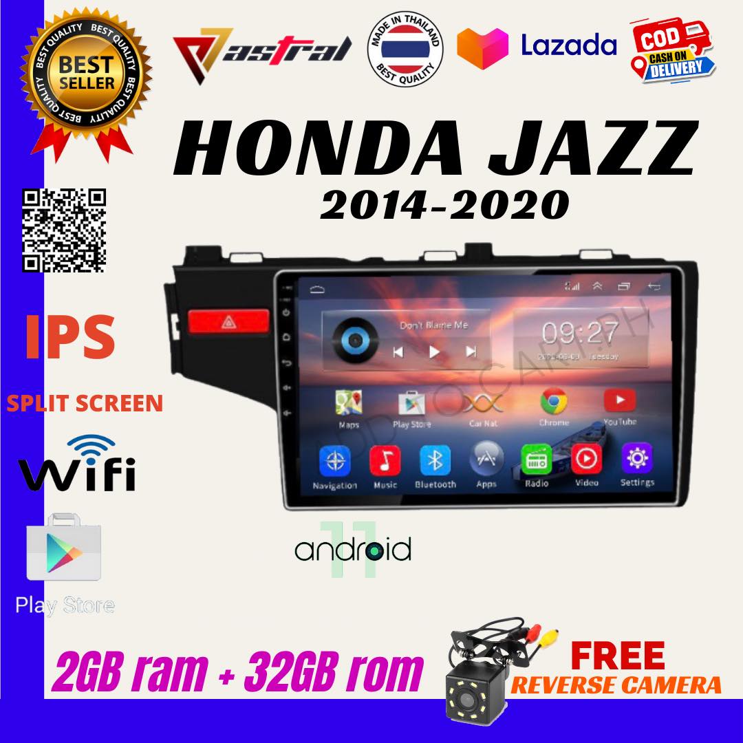 HONDA JAZZ CAR ANDROID HEAD UNIT (2014 2015 2016 2017 2018 2019 2020 ...