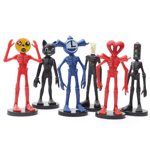 6pcs/set Siren Head Toy Action Figure Sirenhead Horror Doll Sculpture ...
