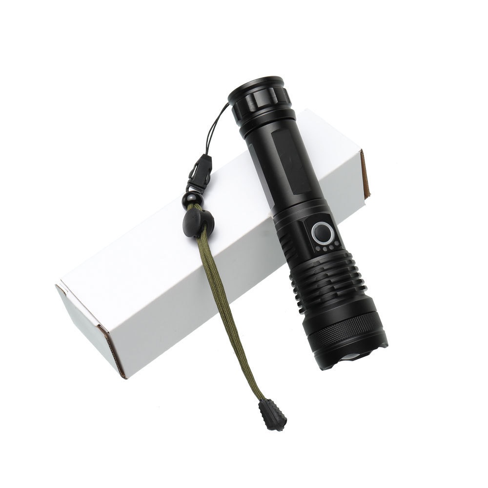 flashlight rechargeable water proof long range LED Torch light XHP50 ...