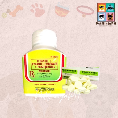 Proxantel Dewormer for Dogs and Cats Per Tablet with stickers | Lazada PH