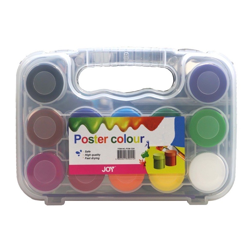 #PCM-1220 Poster Paint in Plastic Casing 20mL Assorted 12 Colors with ...