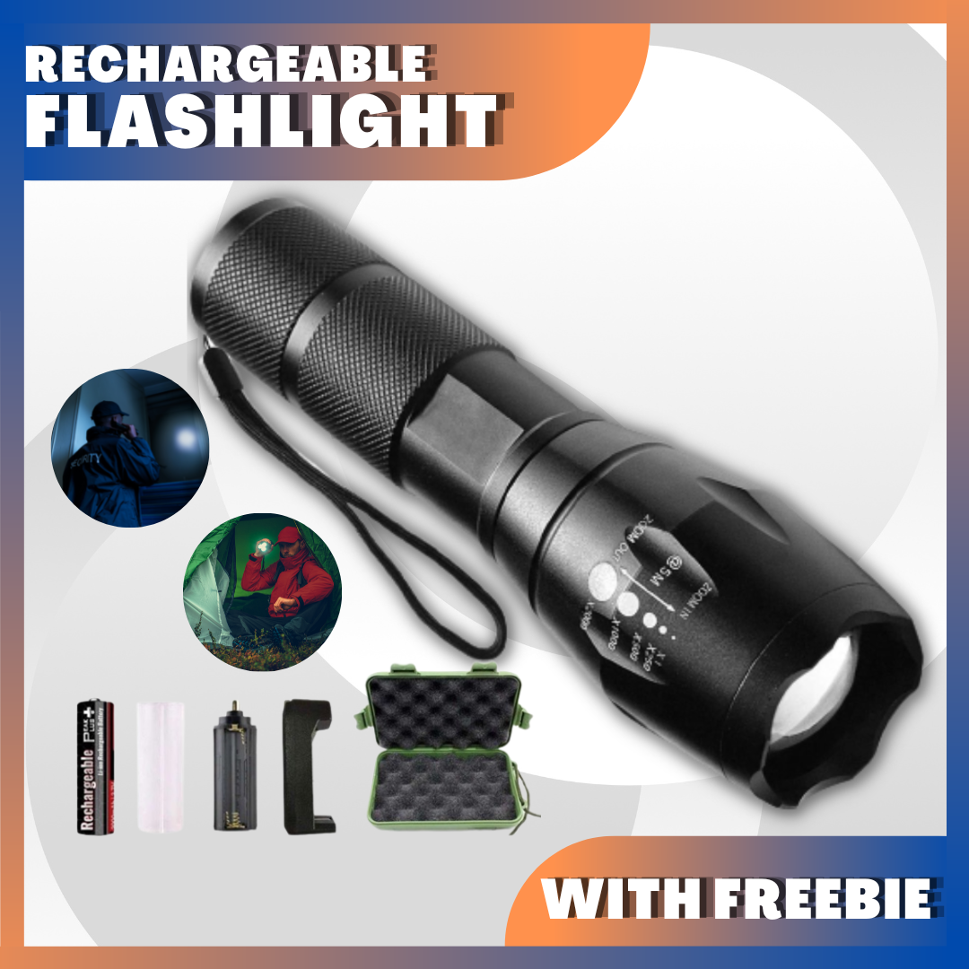 Rechargeable Taclight Complete Set - 40X High Powered Brighter Military ...