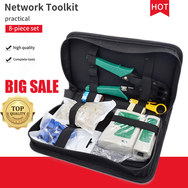 8 in 1 RJ45 Network Cable Tester Crimper Crimping Tools Set Crimper Lan ...
