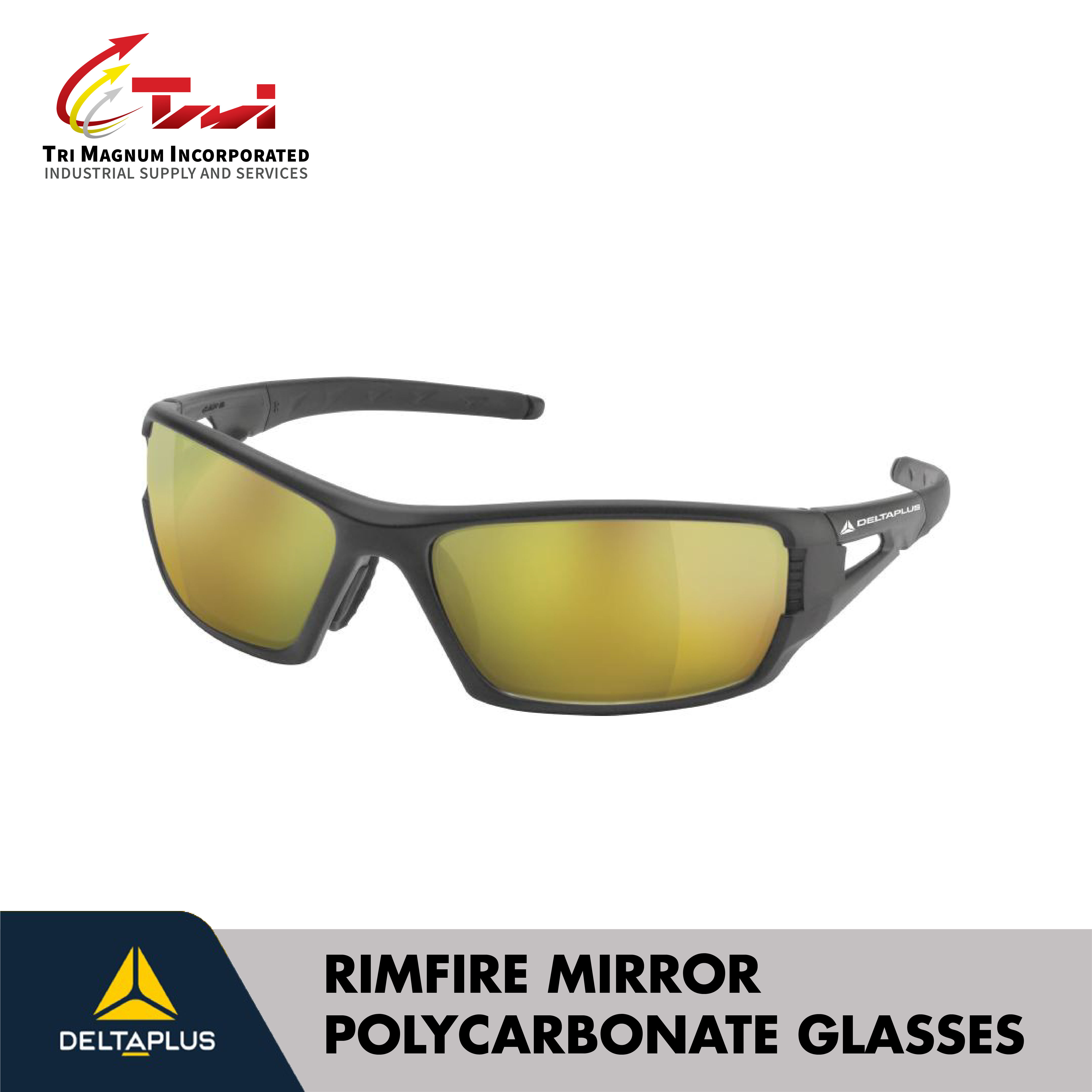 Deltaplus Rimfire Mirror Safety Eyewear / Safety Glasses / Spectacles ...