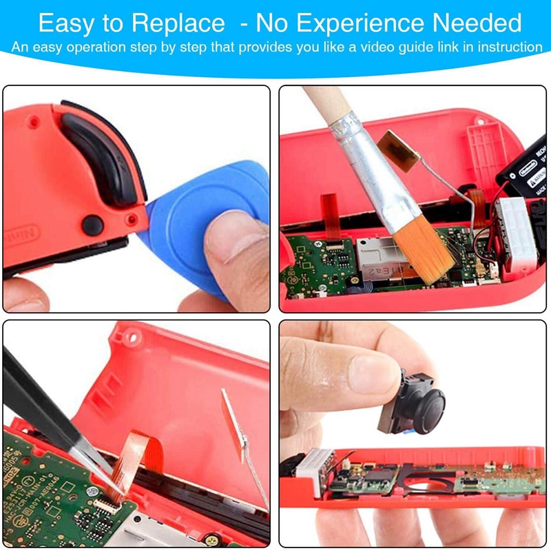 (4 Pack) 3D Analog Stick Repair Kit for Nintendo Switch Joy Con with ...