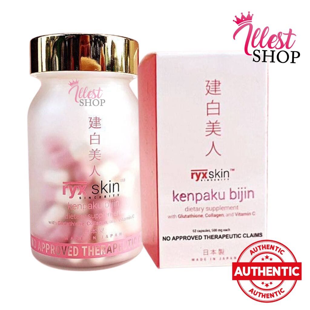 Ryx Skin Sincerity Kenpaku Kenpakubijin Glutathione 62 Capsules Made In ...
