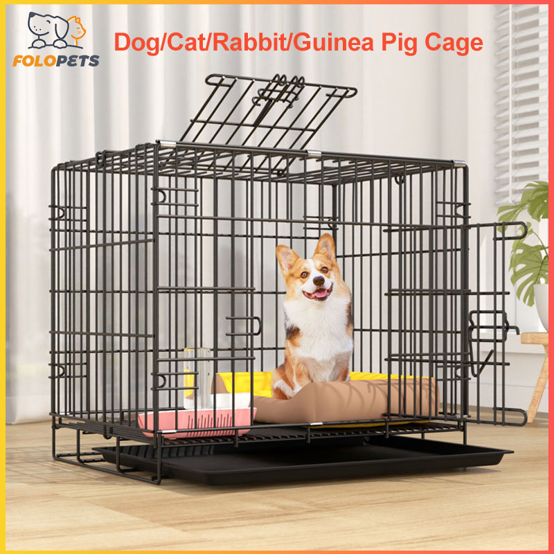 【COD】FOLOPETS Dog Cage Pet Cage with Poop Heavy Duty Pet Cages Dog Cat ...