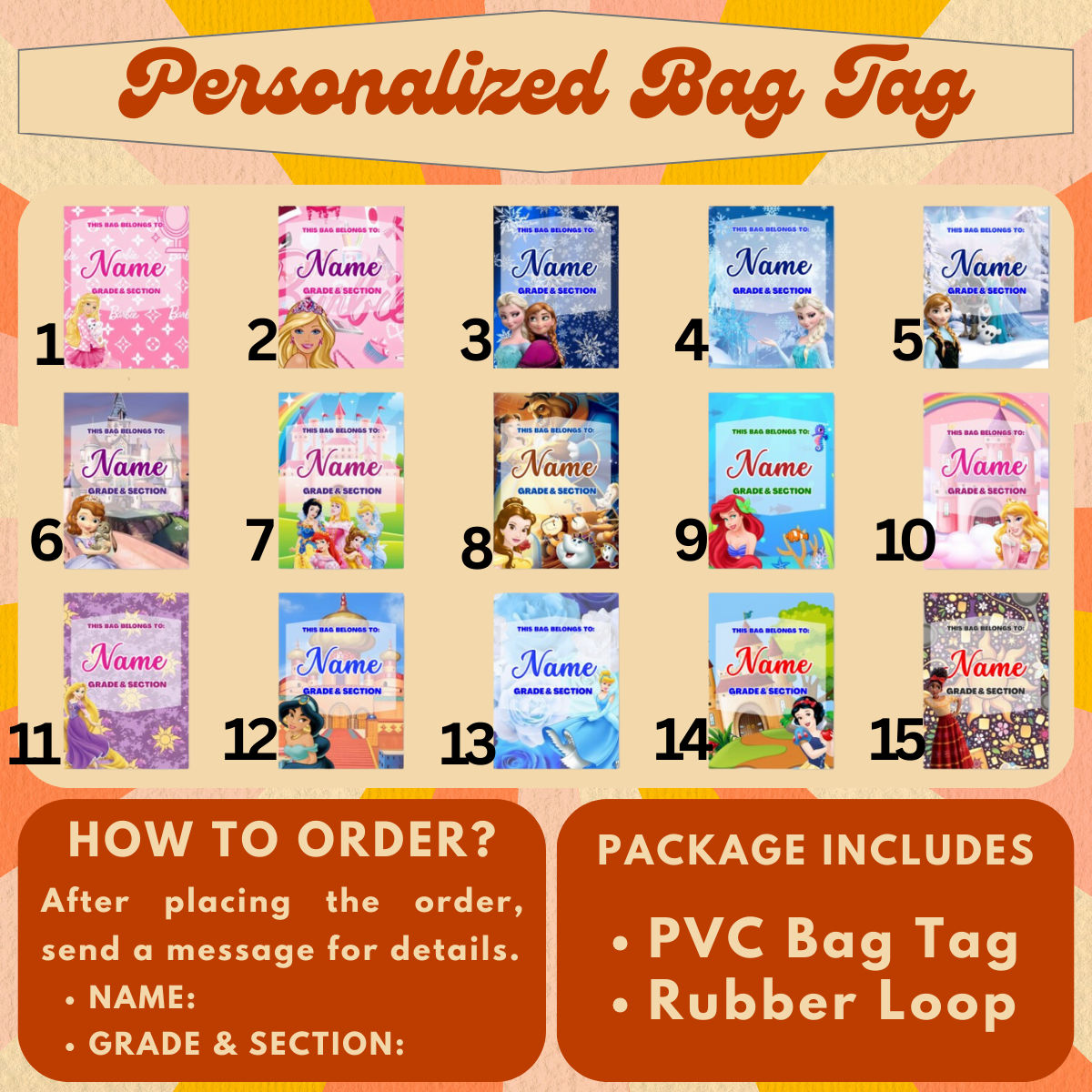 Personalized PVC Bag Tag | Lazada PH