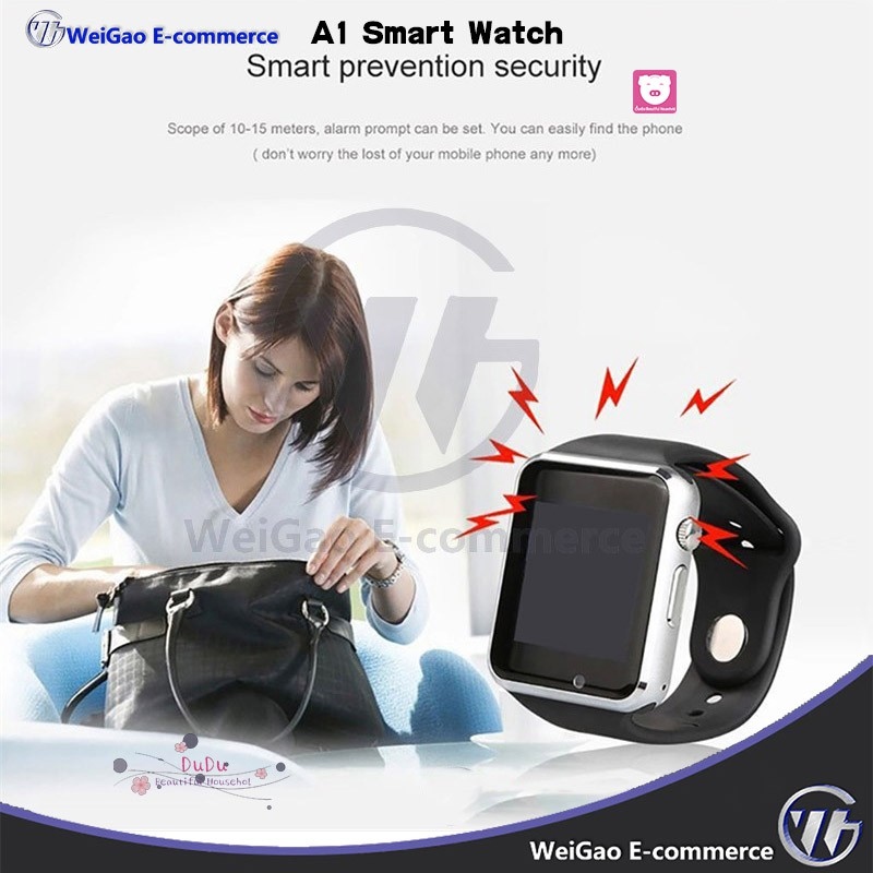 COD A1 Smart Watch With Camera Bluetooth TF/SIM Card Phone √akk【731 ...