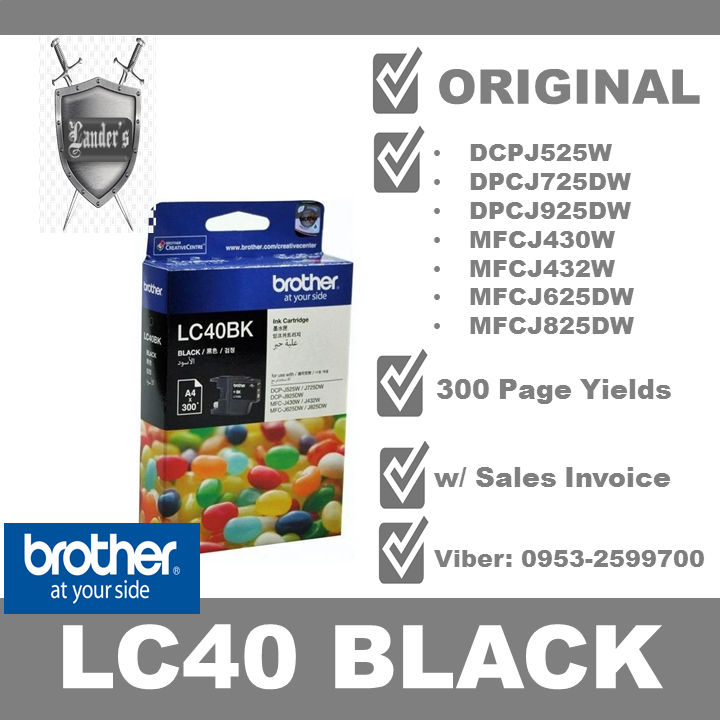Brother LC-40 Black Original Ink Cartridge | Lazada PH