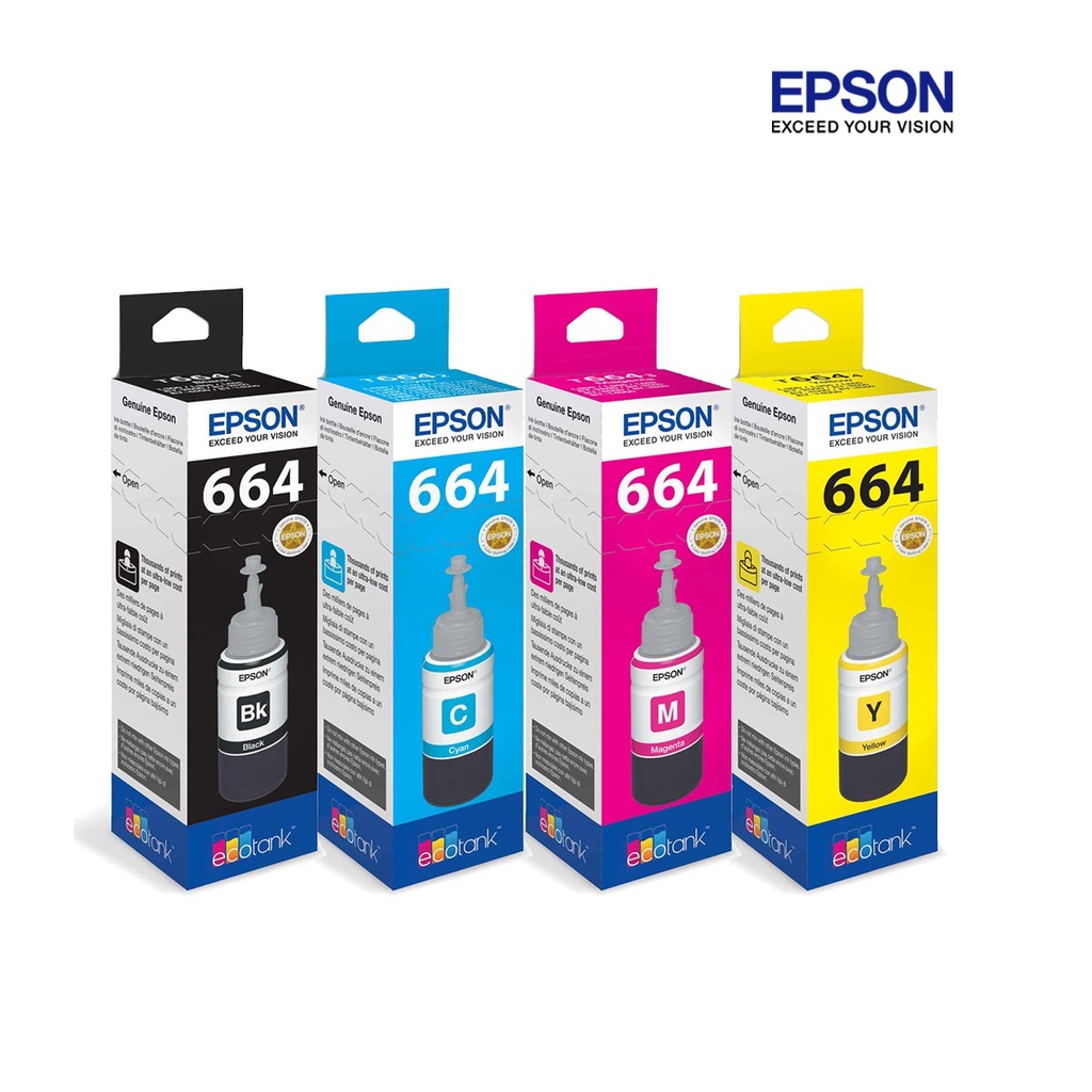 Epson 664 Ink Dye Ink For Epson L Series Printer L120 L100 L101 L210 ...