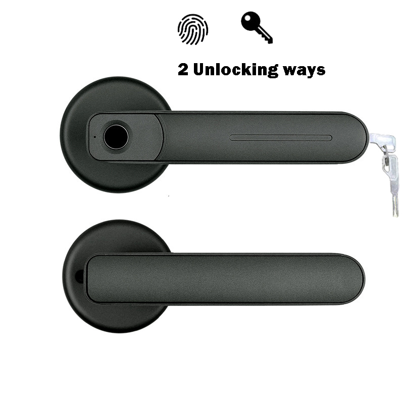 Bluetooth tuya smart door lock fingerprint lock lever type door lock ...