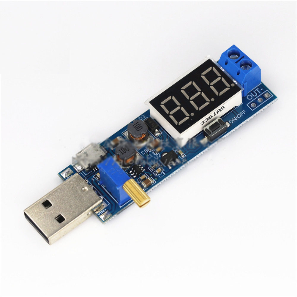 BoonTech DC Buck Boost XY-UP USB | 3.5-12VDC to 1.2-24VDC DC DC Buck ...