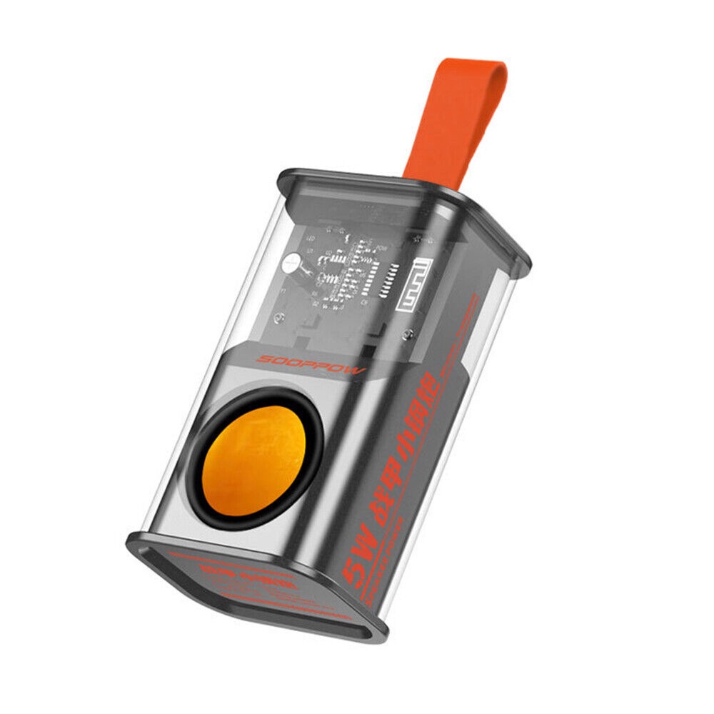 AKZ Bluetooth Speaker Transparent Mecha Wireless TWS Audio Portable 360 ...