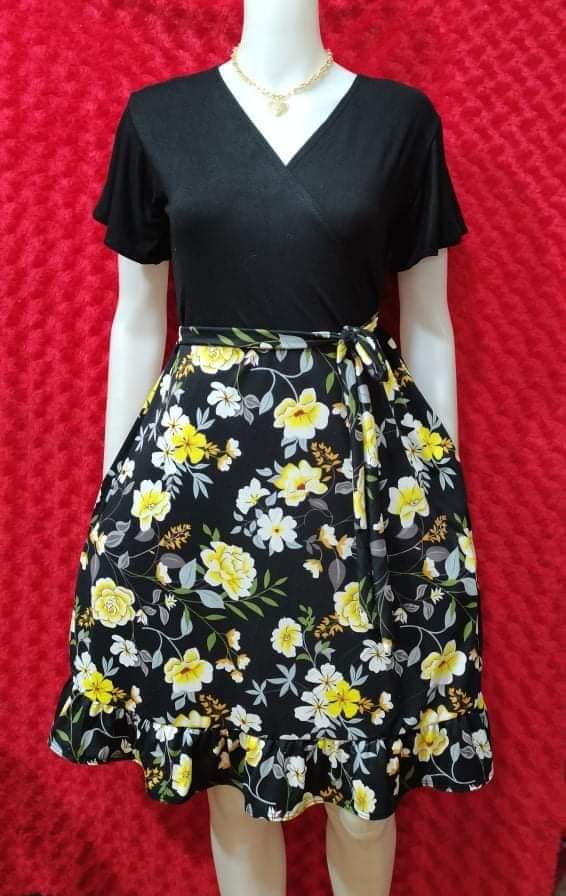 Iris Wrap Dress Combi | Lazada PH
