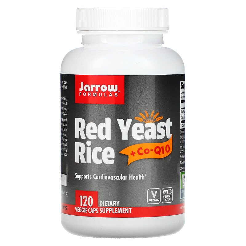 Jarrow Formulas, Red Yeast Rice + Co-Q10, 120 Veggie Caps | Lazada PH