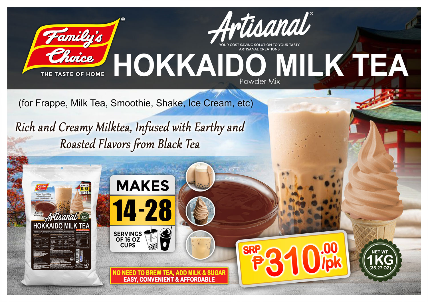 Family's Choice Artisanal Hokkaido 1kg powder mix | Lazada PH