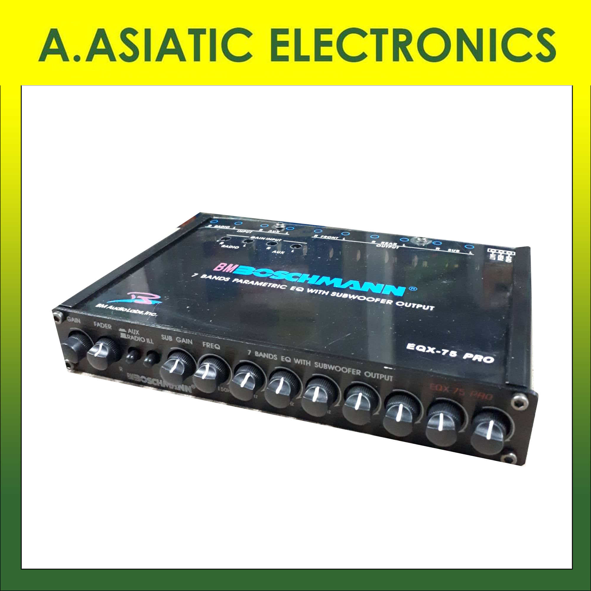 Boschmann (EQX-75PRO) 7 Band Professional Parametric Graphic Equalizer ...