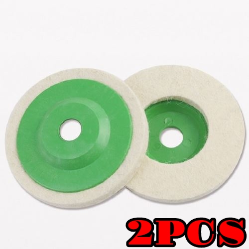 2PCS Wool Buffing Polishing Wheel Felt Pad Buffer Buff Polish Disc ...