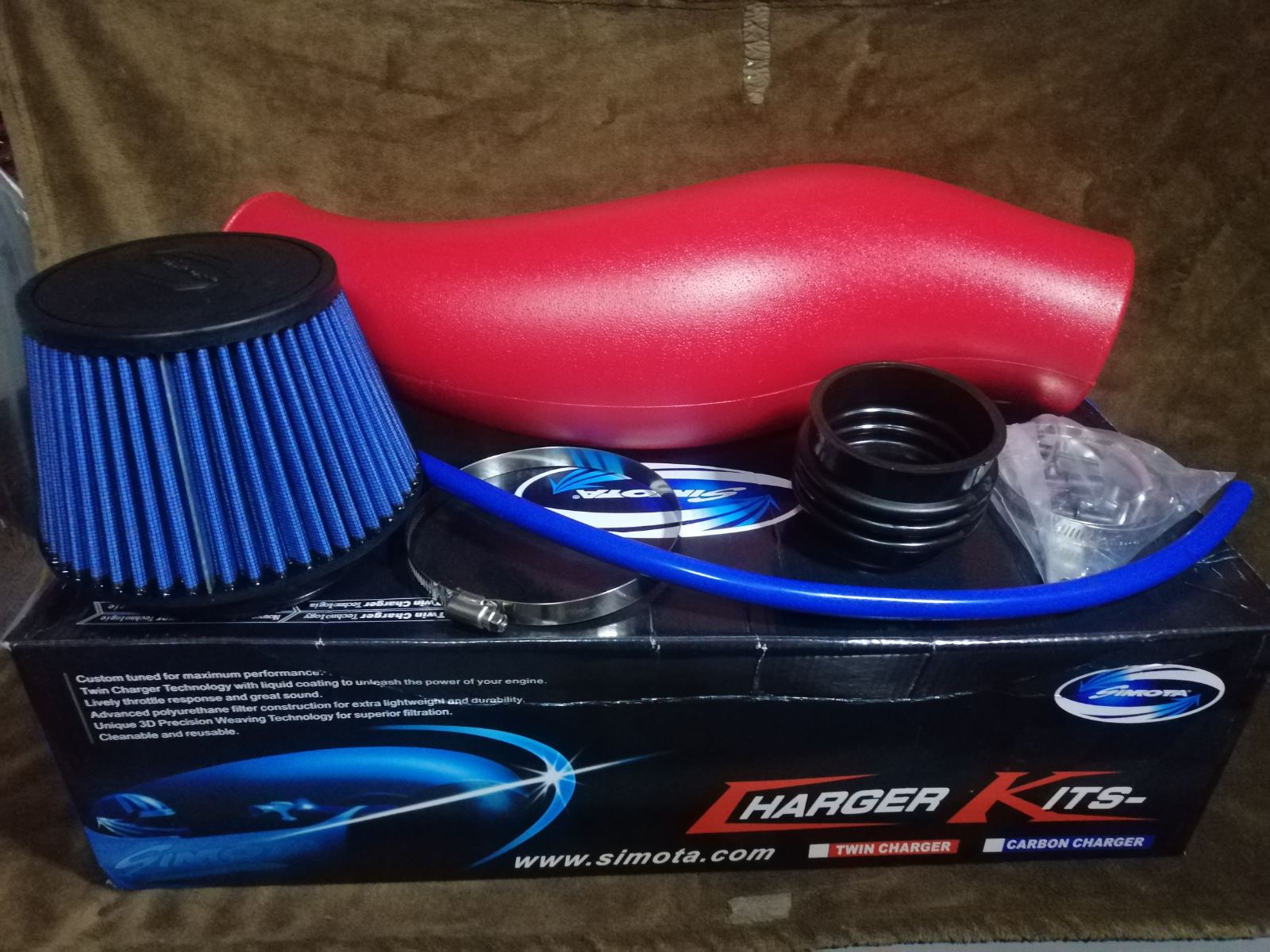 Simota Superflow Fat tube Air Intake System Red EG/EK | Lazada PH