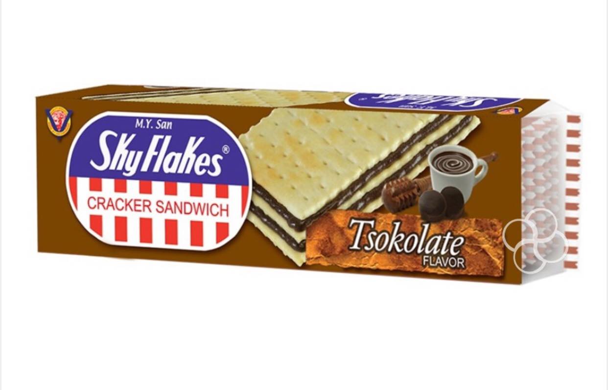 M.Y. San SkyFlakes Tsokolate Cracker Sandwich 10 x 30g | Lazada PH