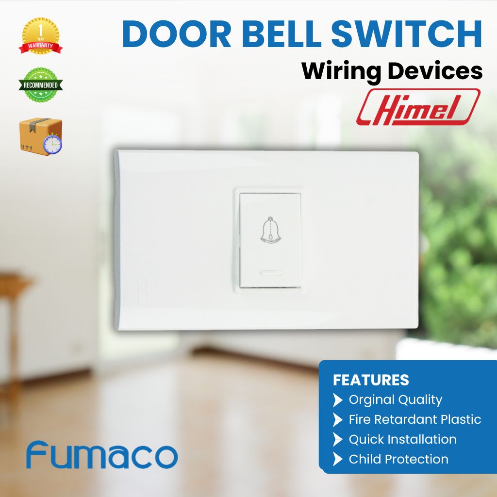 Himel Door Bell Button Switch Wired Doorbell Pushbutton | Lazada PH