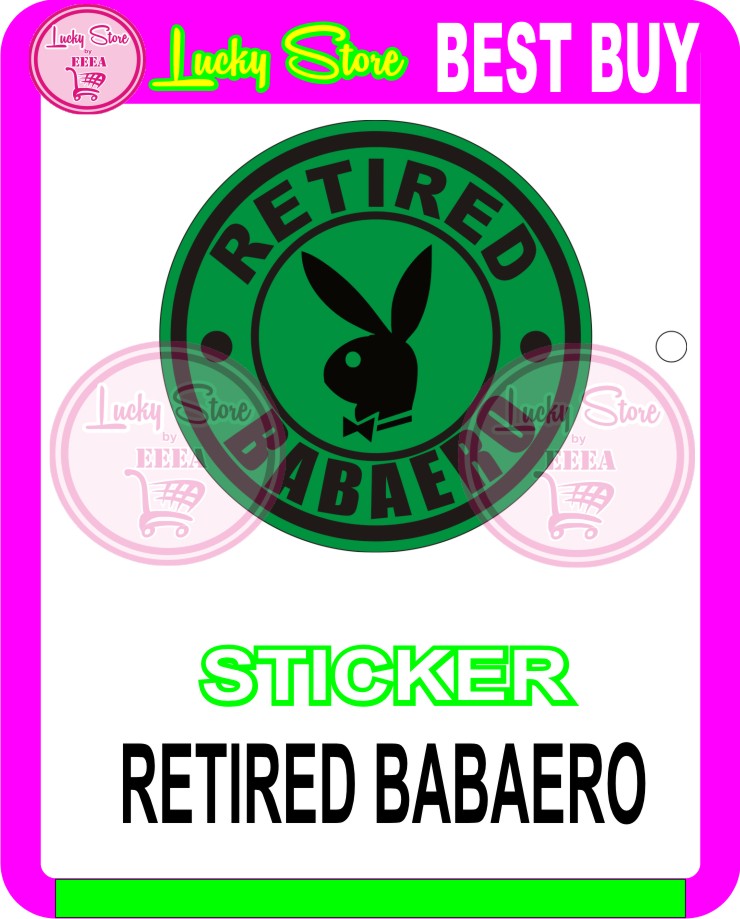 STICKERS DECALS RETIRED BABAERO GREEN ONLY | Lazada PH