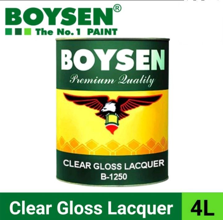 Boysen Clear Gloss Lacquer B1250 Liter / Gallon High Gloss Lacquer for Furniture, Door and ...