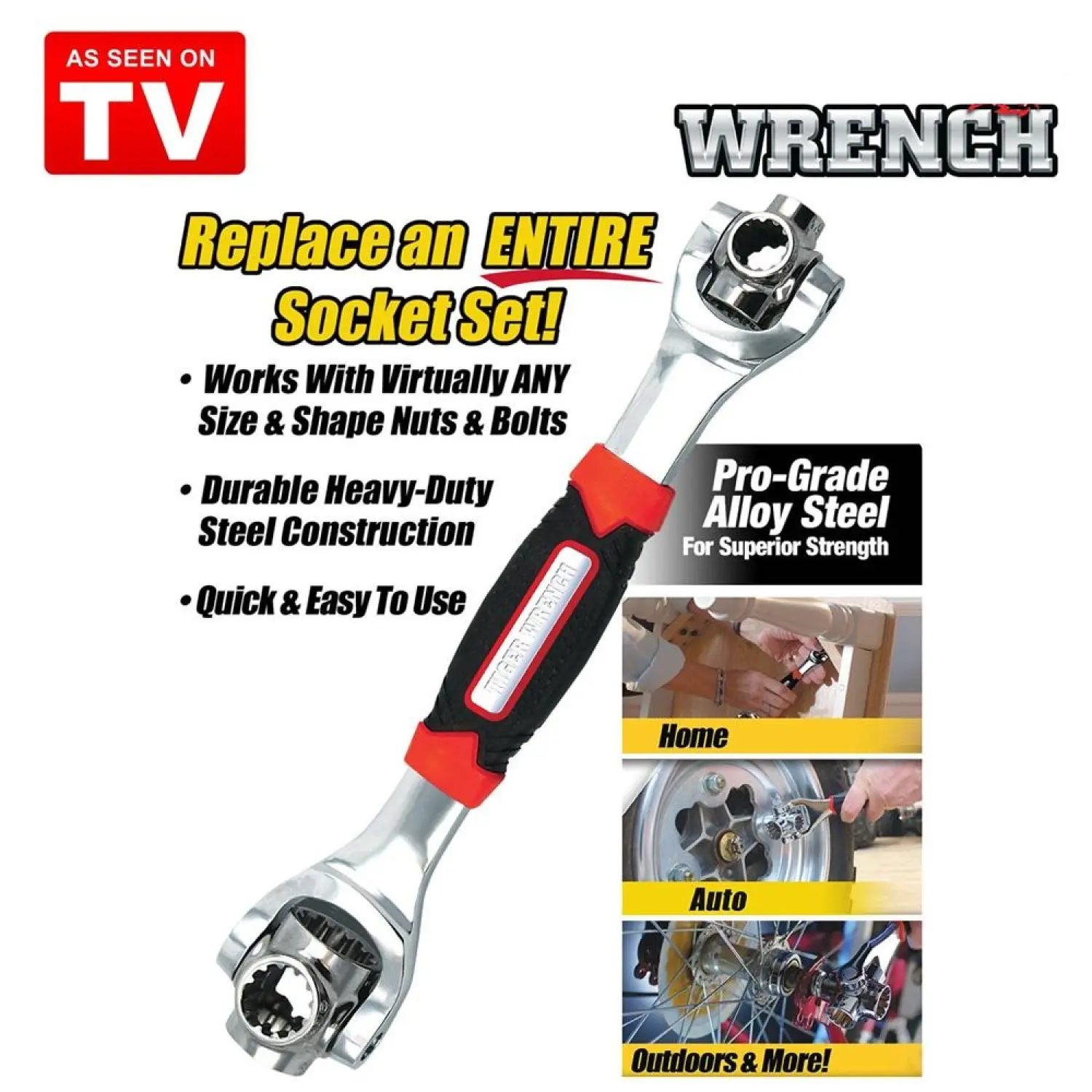 Tiger Wrench Professional Multi Socket Wrench 48 Tools In One Socket ...