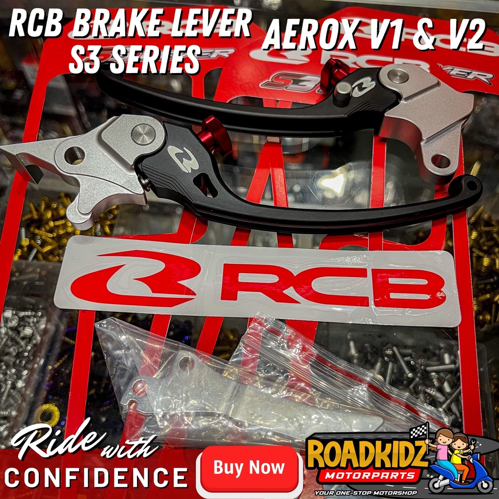 RCB BRAKE LEVER S3 SERIES AEROX V1 AND AEROX V2 | Lazada PH