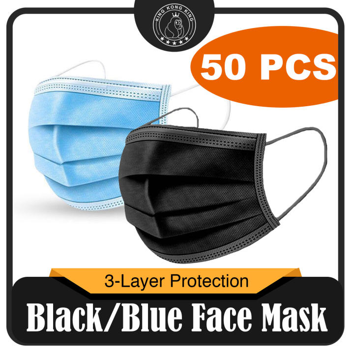 50PCS ORIGINAL FACEMASK Life Defender Premium Disposable Face Masks 3 ...